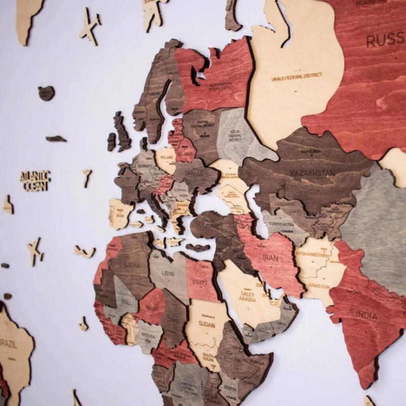 Wooden wall map | 3D Fusion - EnjoythewoodEstonia
